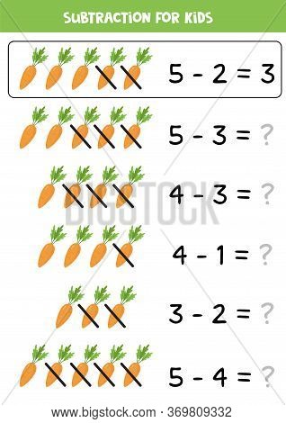 Subtraction Cartoon Vector & Photo (Free Trial) | Bigstock