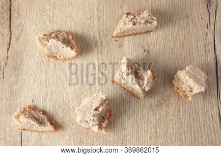 Bread Crumbs On Wooden Image & Photo (Free Trial) | Bigstock