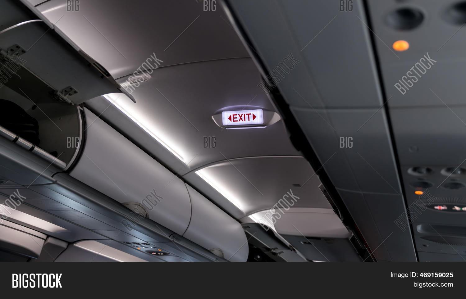 Exit Sign Passenger Image & Photo (Free Trial) | Bigstock