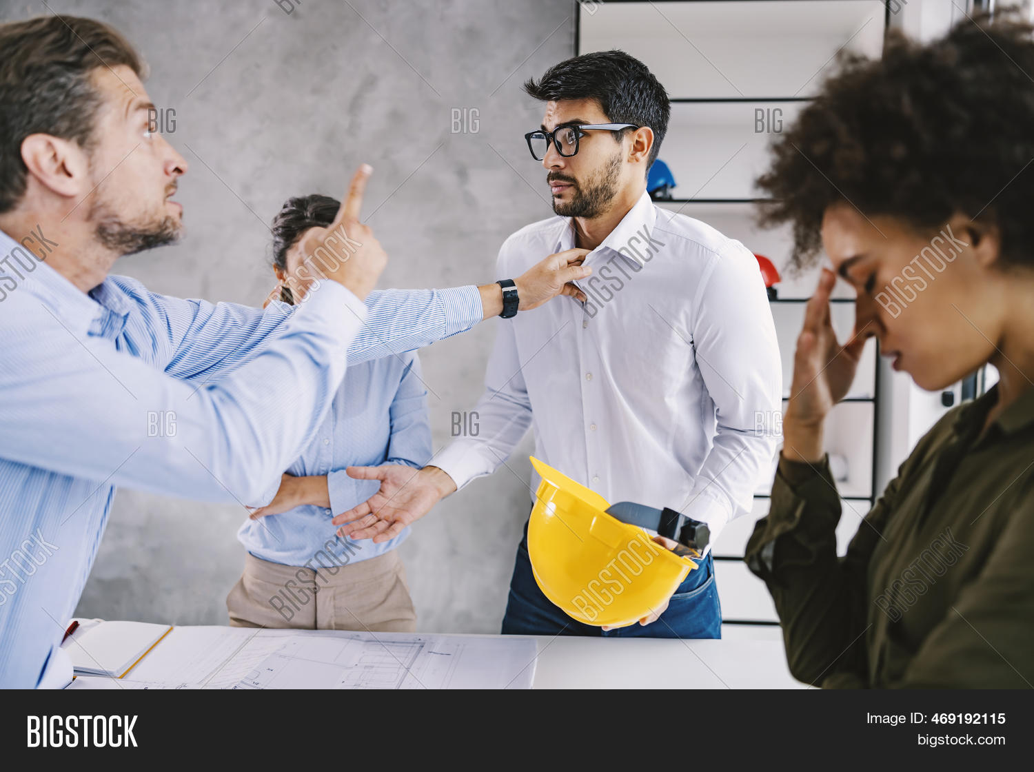 Angry Boss Fighting Image & Photo (Free Trial) | Bigstock