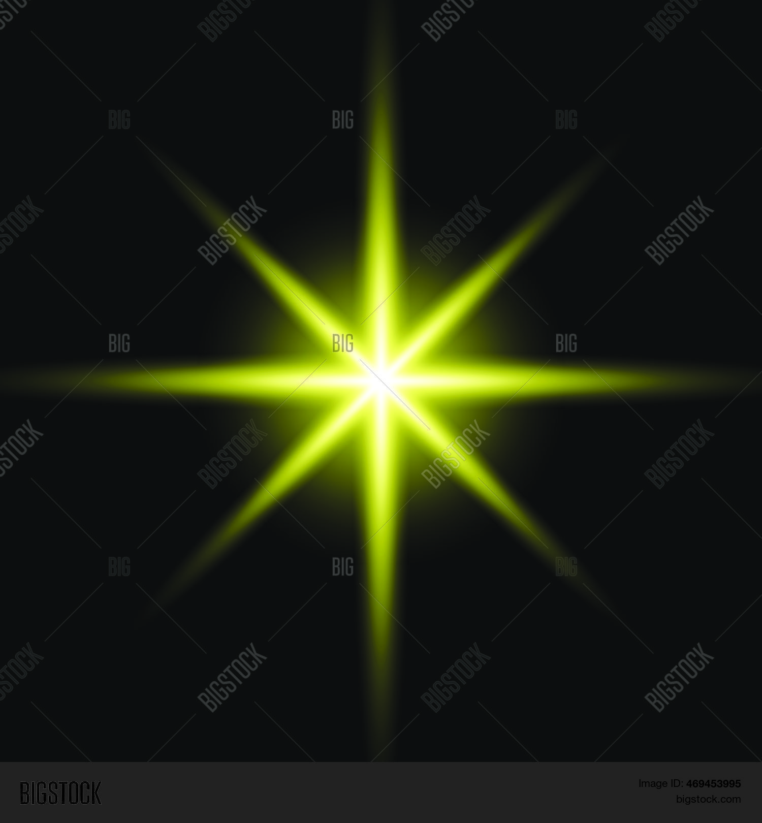 Gold Glowing Star. Vector & Photo (Free Trial) | Bigstock