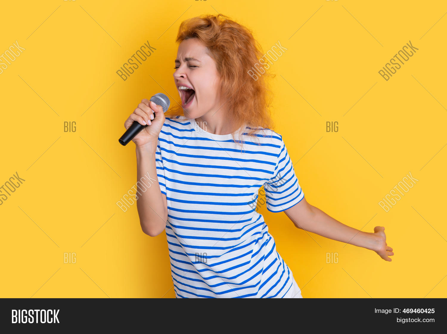 Girl Singer Shouting Image & Photo (Free Trial) | Bigstock