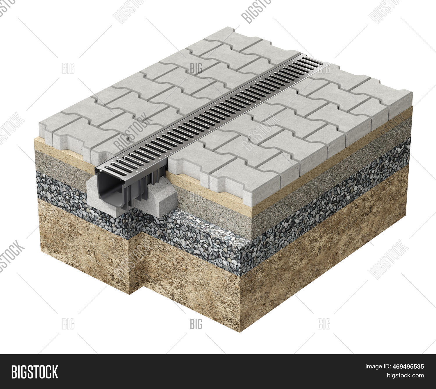 Cross Section Drainage Image & Photo (Free Trial) | Bigstock