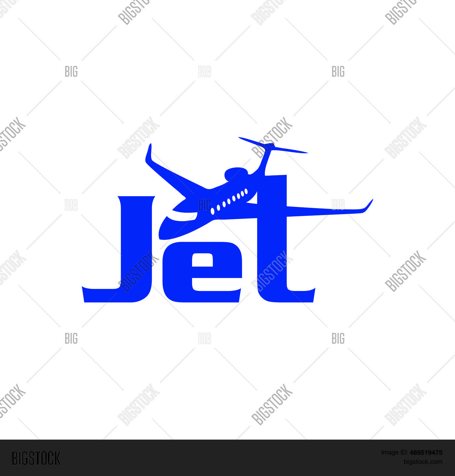 Jet Plane Logo Vector Vector & Photo (Free Trial) | Bigstock
