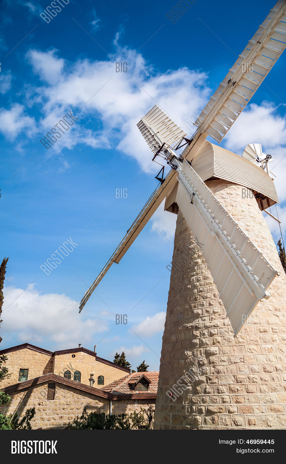 Windmill Jerusalem Image & Photo (Free Trial) | Bigstock