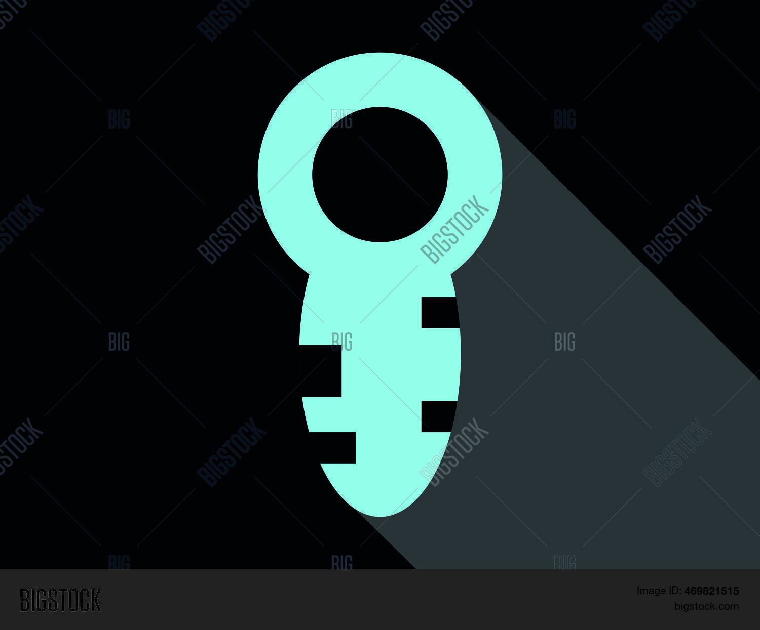 Keyhole On Black Vector & Photo (Free Trial) | Bigstock