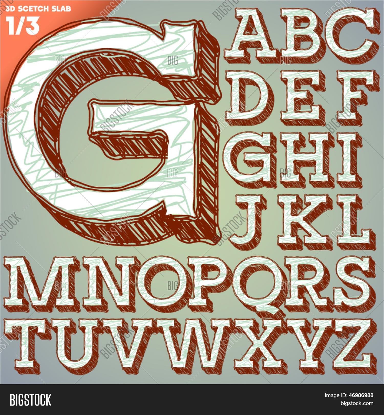 Sketch Alphabet. Vector & Photo (Free Trial) | Bigstock