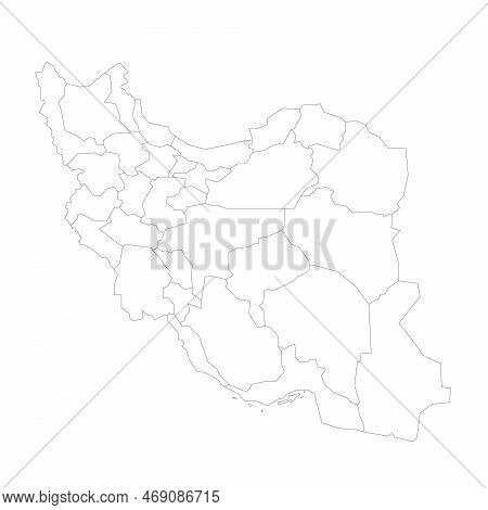 Iran Political Map Vector & Photo (Free Trial) | Bigstock