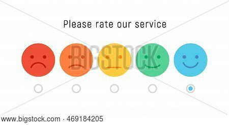 Smiley Rate Scale Vector & Photo (Free Trial) | Bigstock