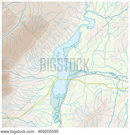 Fictional Topographic Vector & Photo (Free Trial) | Bigstock