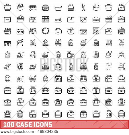 100 Case Icons Set. Vector & Photo (Free Trial) | Bigstock