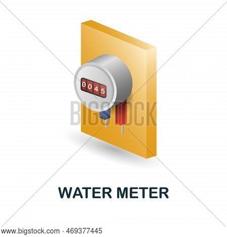 Water Meter Icon. 3d Vector & Photo (Free Trial) | Bigstock