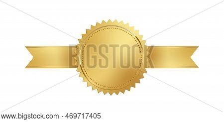 Gold 3d Stamp Ribbon Vector & Photo (Free Trial) | Bigstock