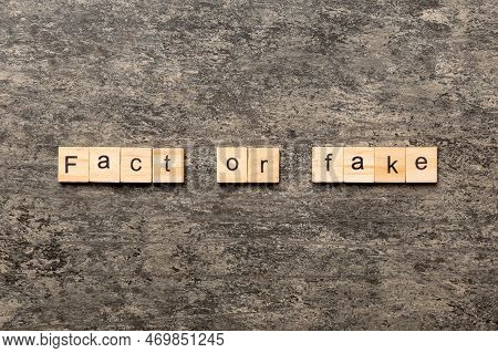 Fact Fake Word Written Image & Photo (Free Trial) | Bigstock