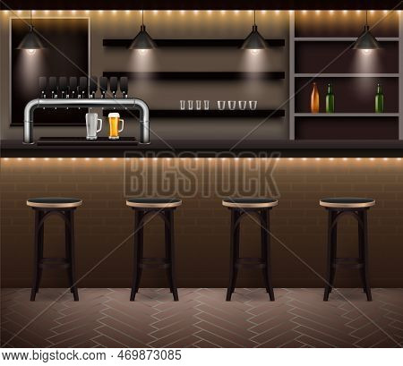 Pub Trendy Interior Vector & Photo (Free Trial) | Bigstock