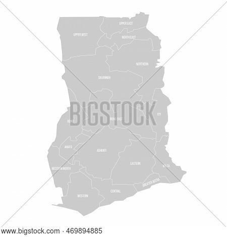 Ghana Political Map Vector & Photo (Free Trial) | Bigstock