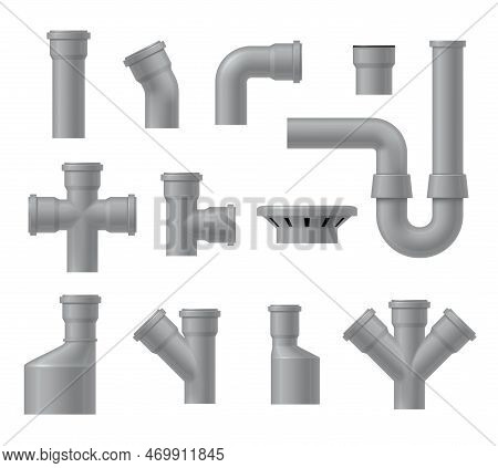 Plastic Waste Pipes Vector & Photo (Free Trial) | Bigstock