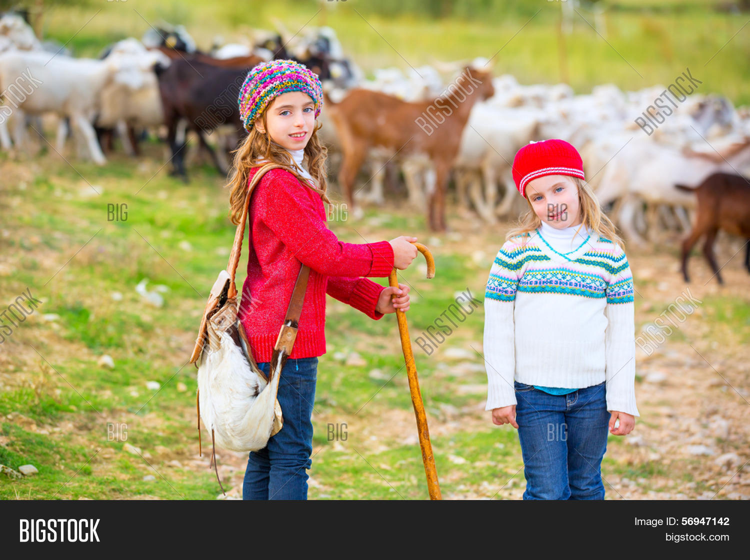 Kid Girl Shepherdess Image & Photo (Free Trial) | Bigstock