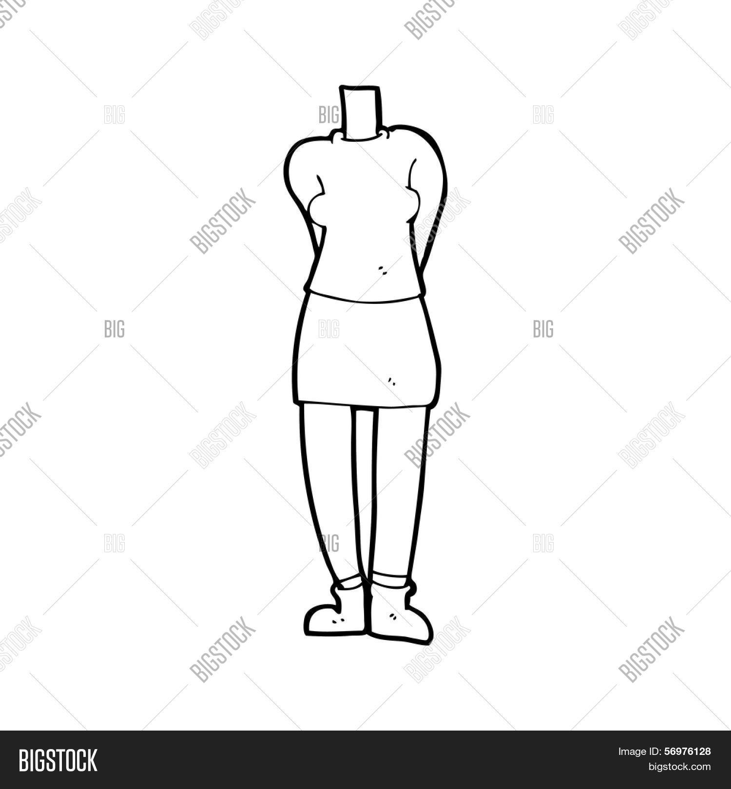 Cartoon Female Body ( Vector & Photo (Free Trial) | Bigstock