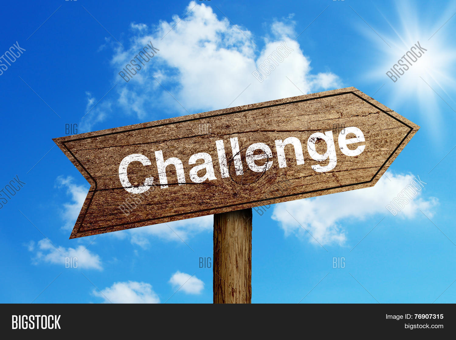 Challenge Road Sign Image & Photo (Free Trial) | Bigstock