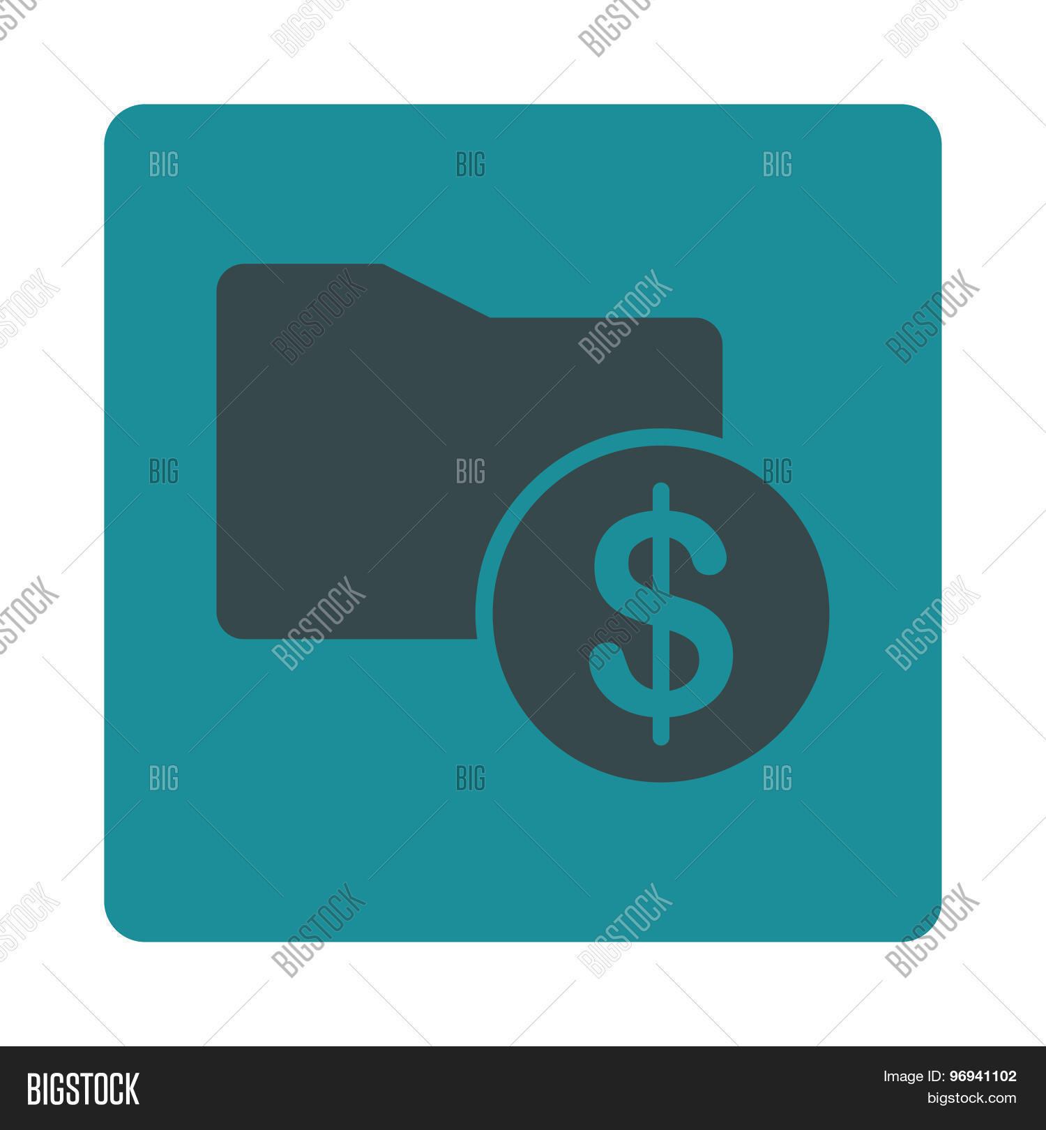 Money Folder Icon Vector & Photo (Free Trial) | Bigstock