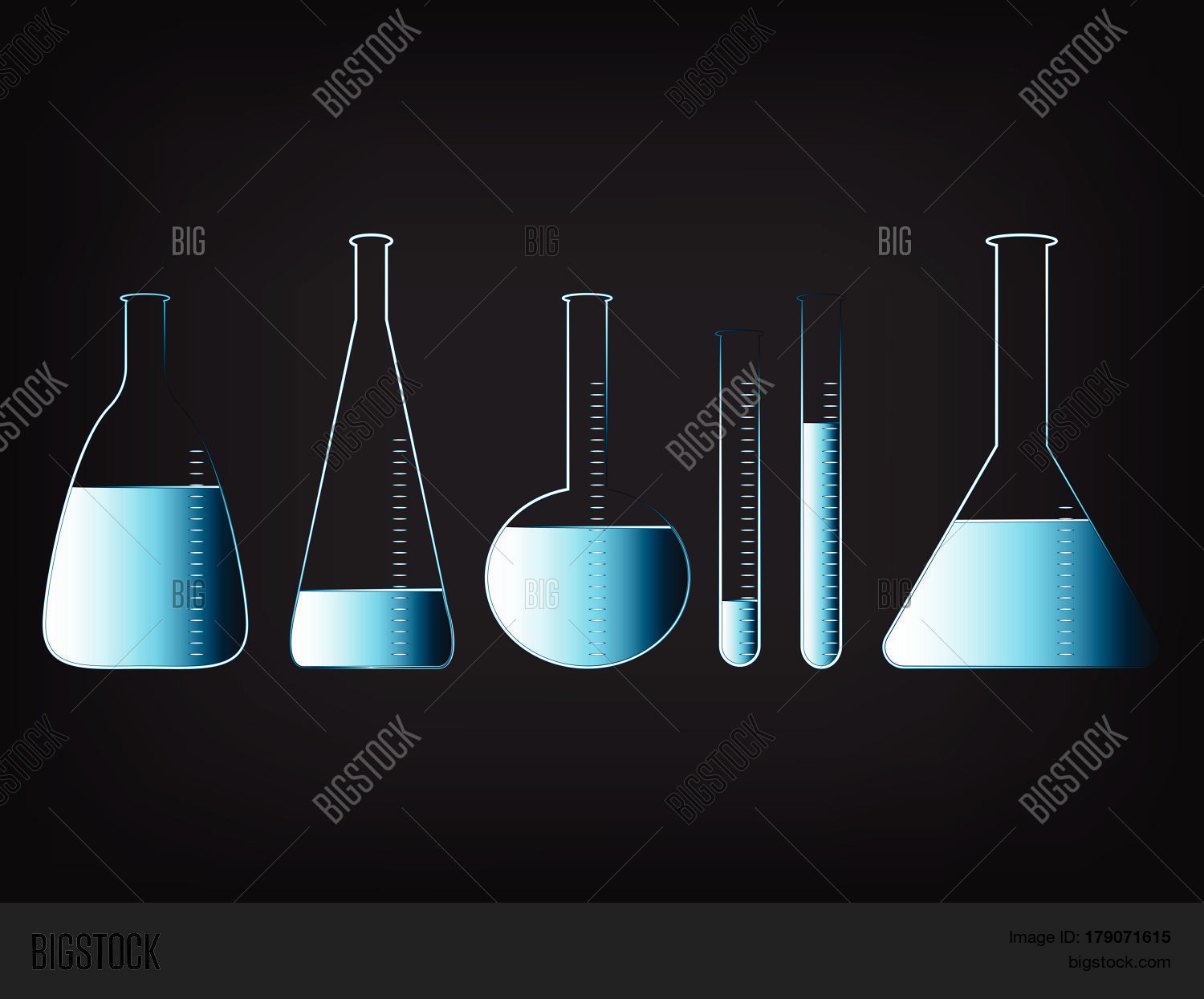Science Lab Bottles Vector & Photo (Free Trial) | Bigstock