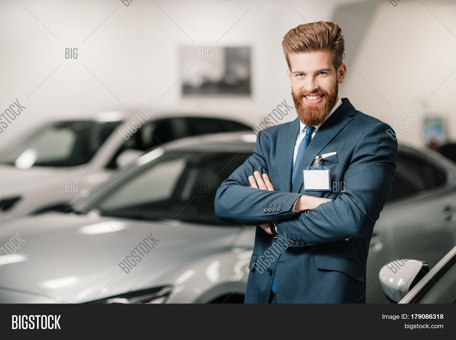 Salesman Suit Crossed Image & Photo (Free Trial) | Bigstock