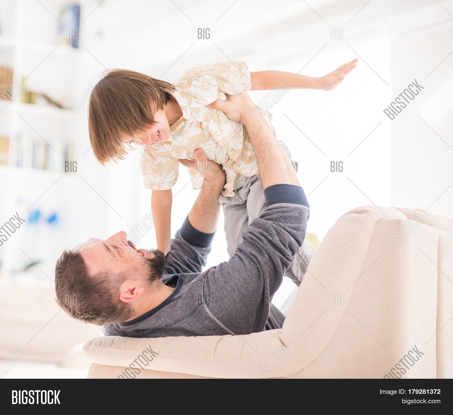 Child Flying Father Image & Photo (Free Trial) | Bigstock