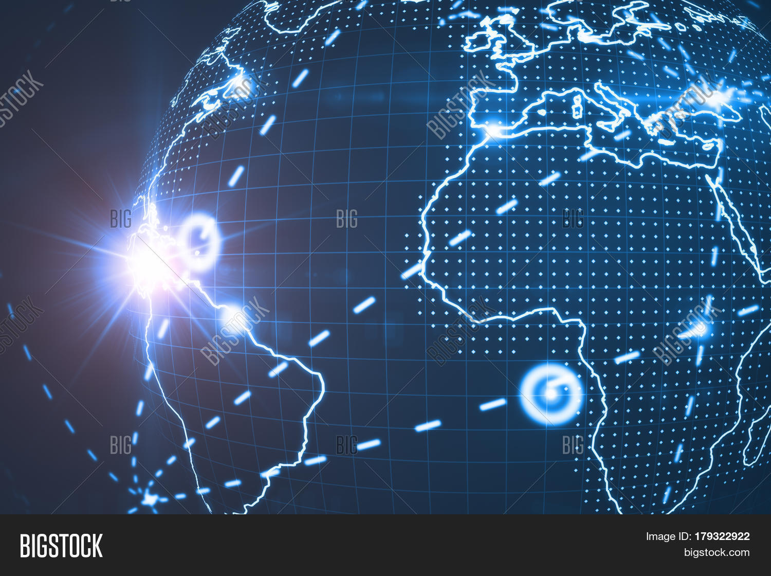Abstract Blue Digital Image & Photo (Free Trial) | Bigstock