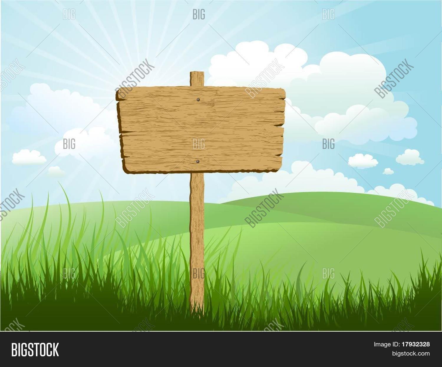 Blank Wooden Sign Vector & Photo (Free Trial) | Bigstock