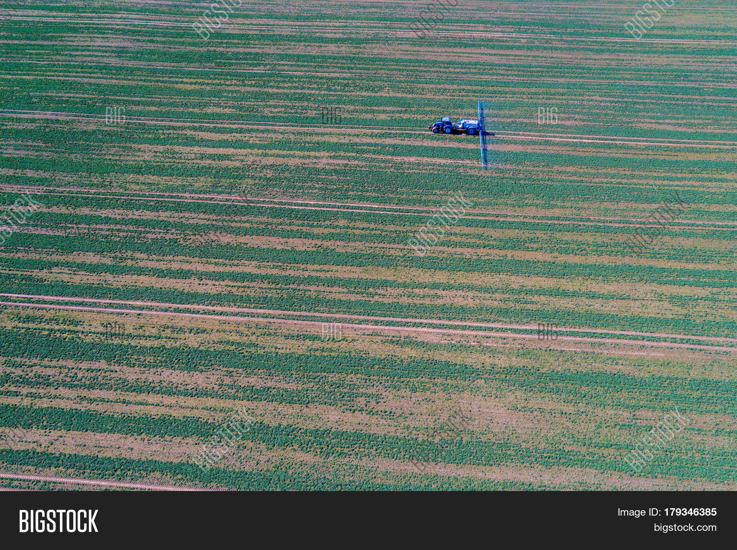 Aerial View Tractor Image & Photo (Free Trial) | Bigstock