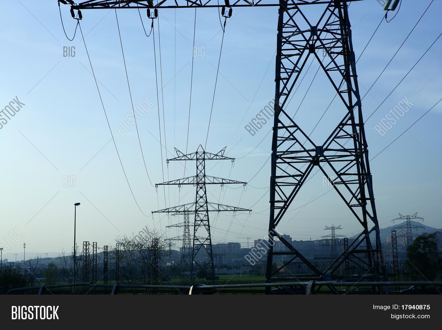 Electric Pole Towers Image & Photo (Free Trial) | Bigstock