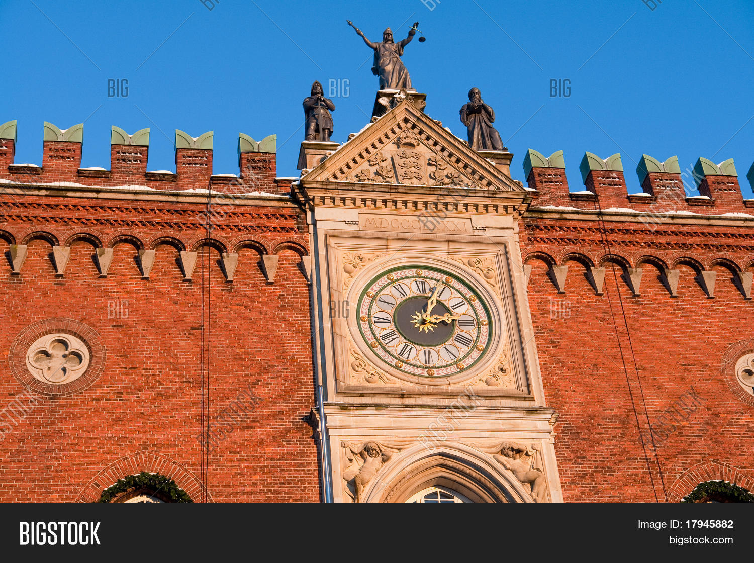 Clock City Hall Odense Image & Photo (Free Trial) | Bigstock