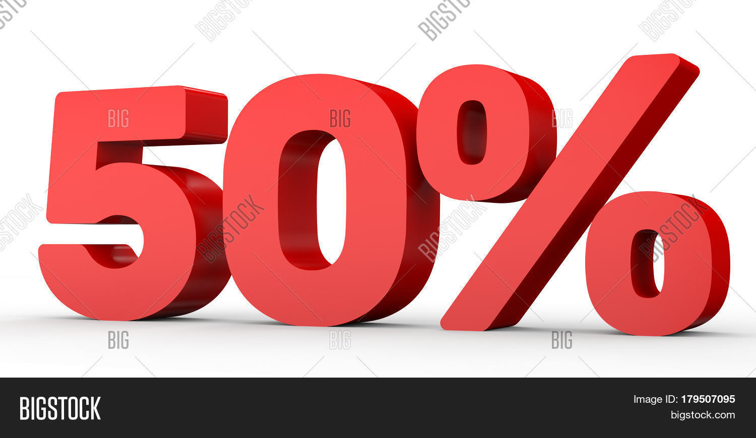 Fifty Percent Off. Image & Photo (Free Trial) | Bigstock