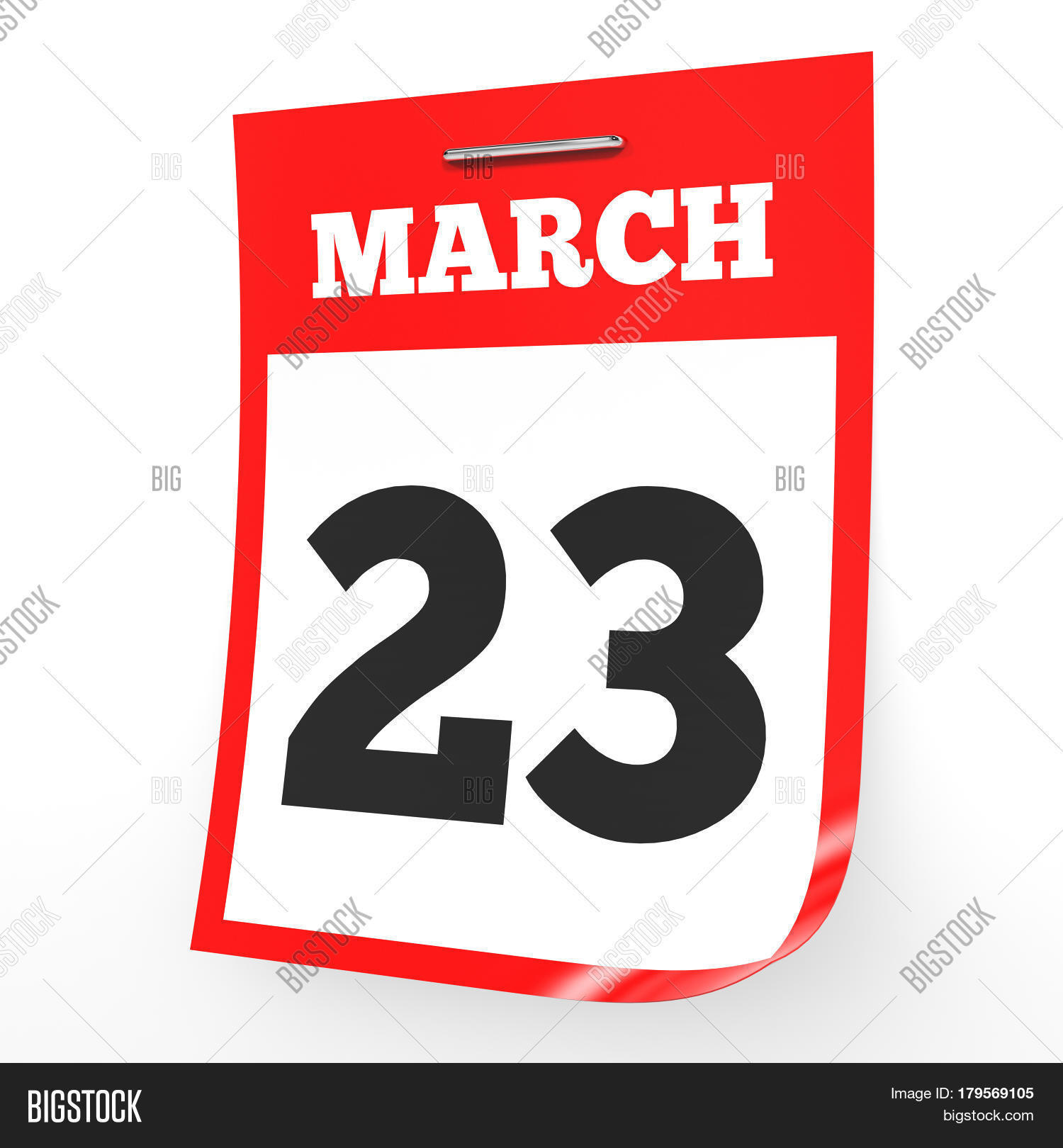 March 23. Calendar On Image & Photo (Free Trial) | Bigstock