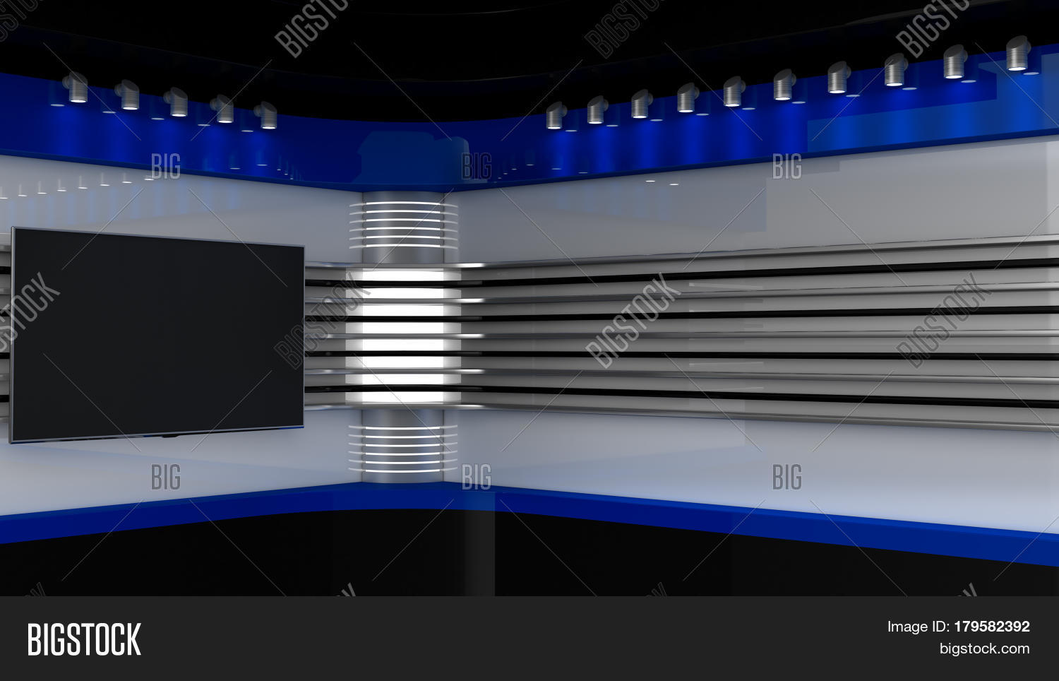 Tv Studio. Red Studio Image & Photo (Free Trial) | Bigstock