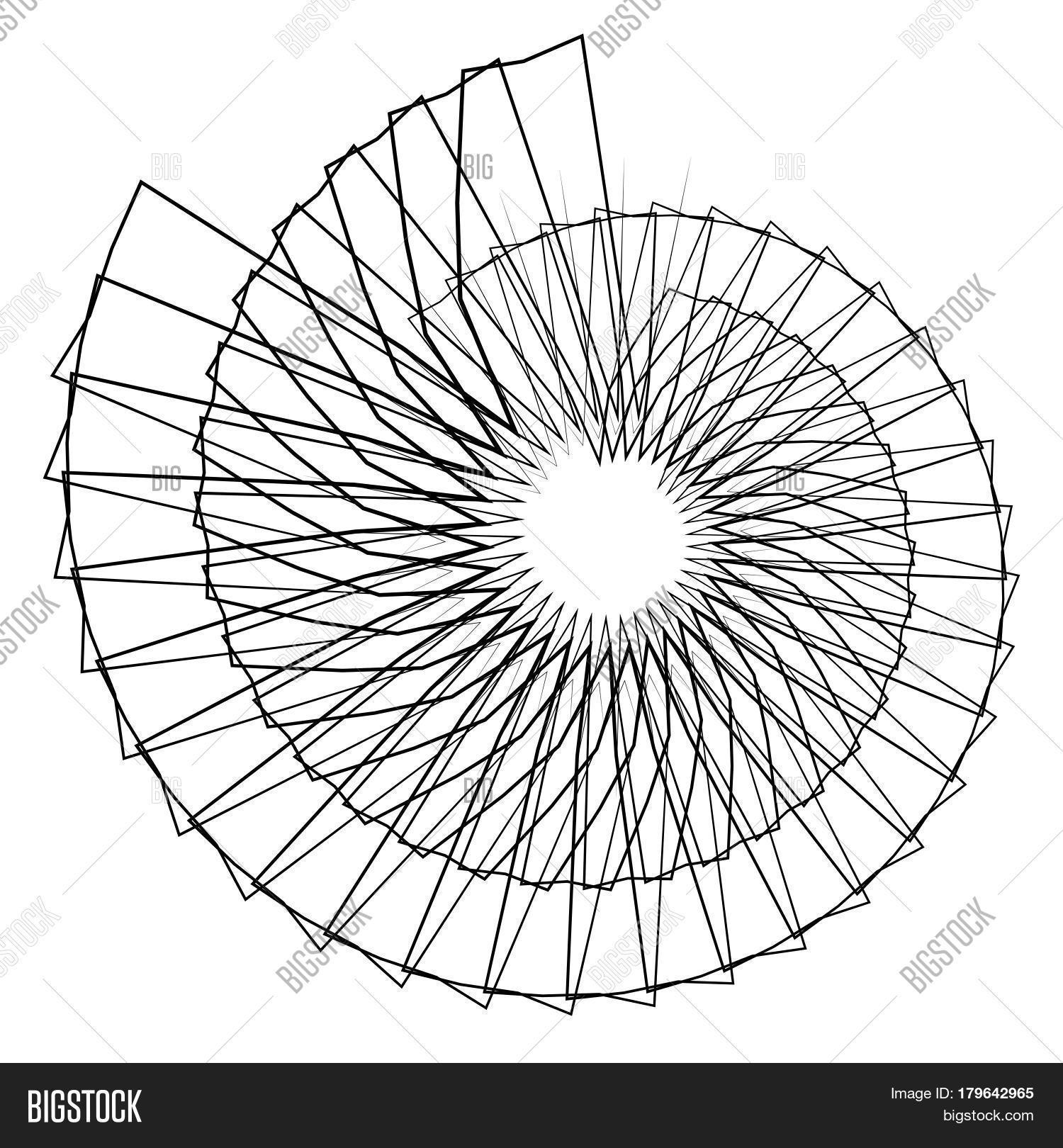 Geometric Spiral Vector & Photo (Free Trial) | Bigstock