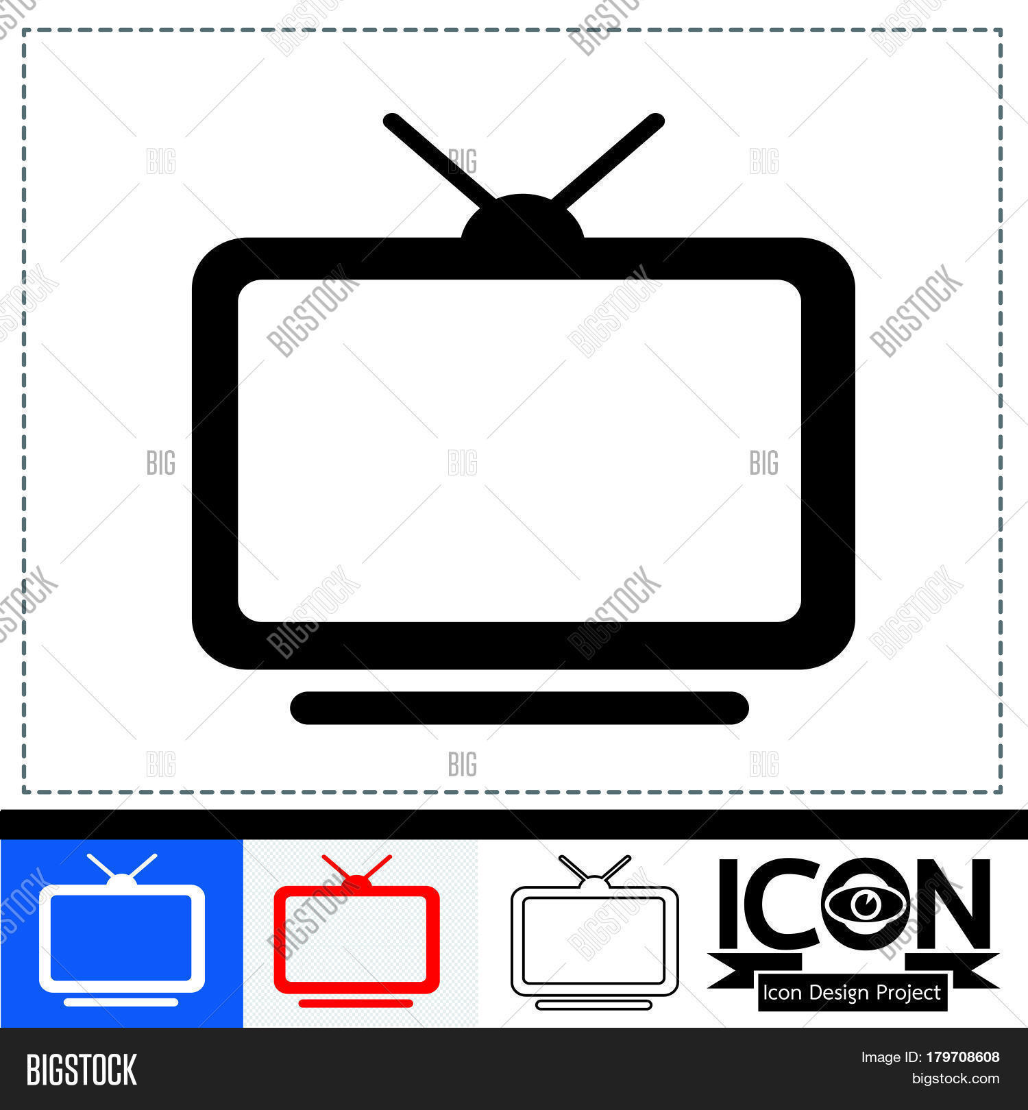 Images Pictogram Tv Vector & Photo (Free Trial) | Bigstock