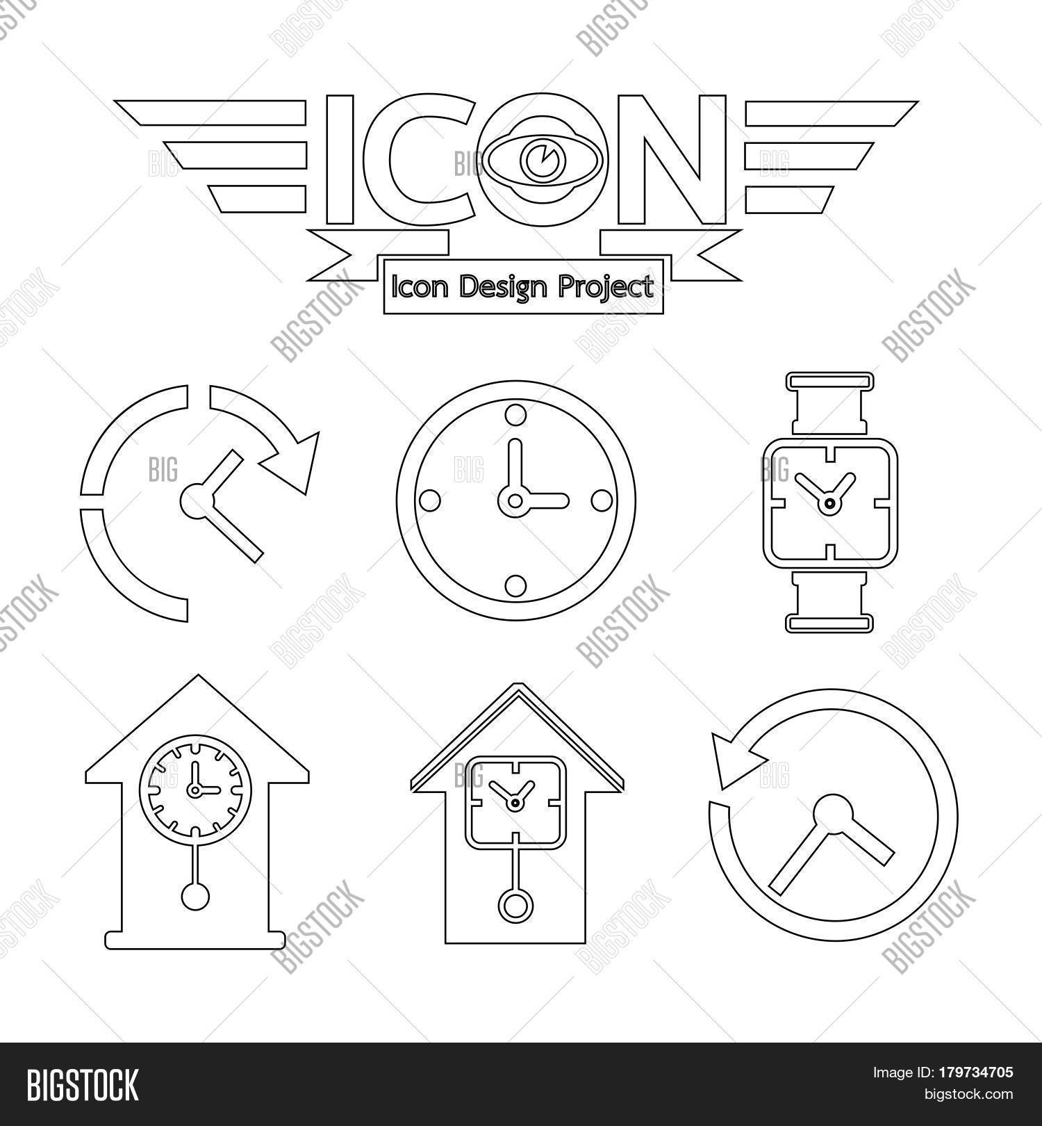 Images Pictogram Time Vector & Photo (Free Trial) | Bigstock