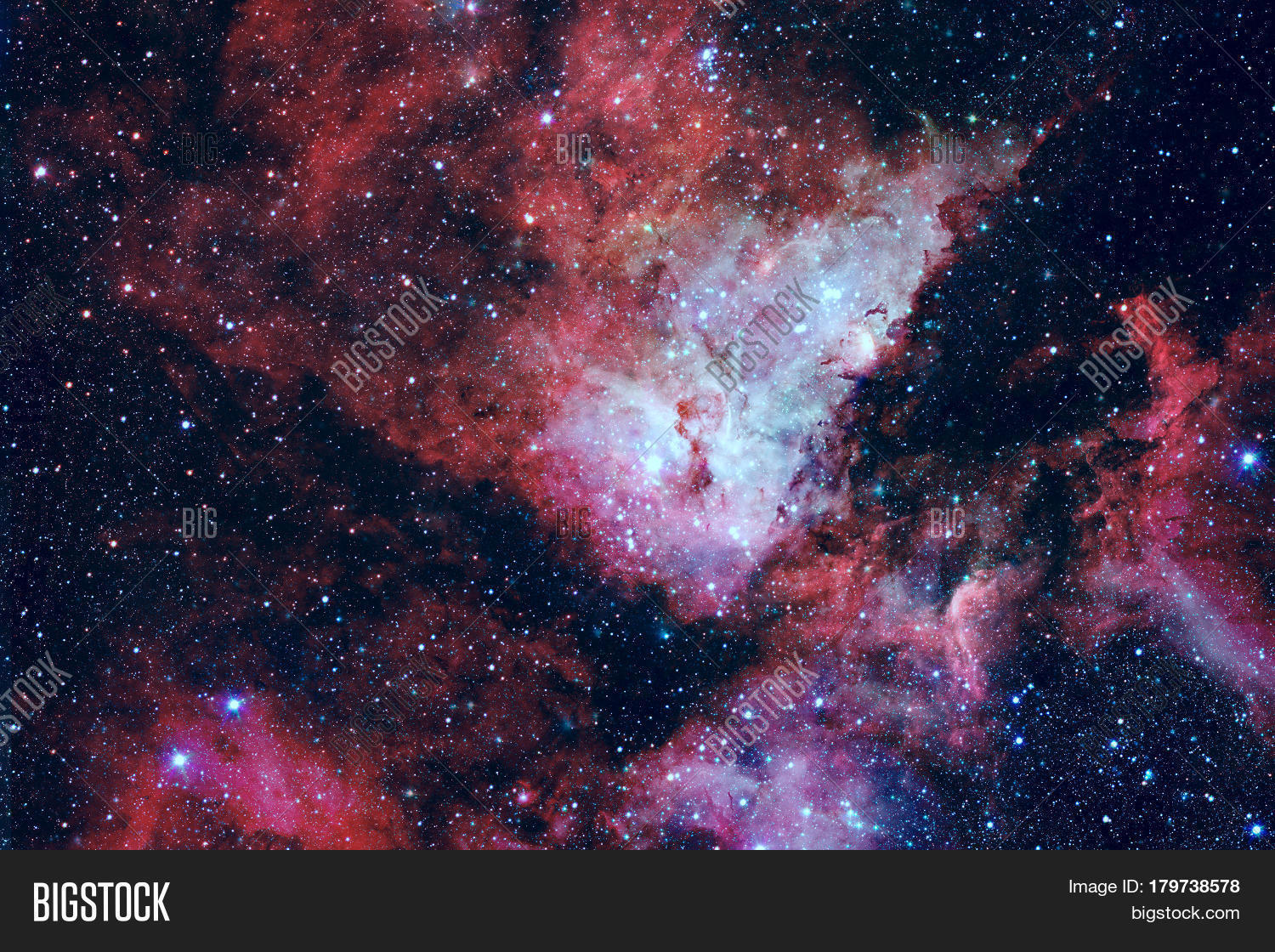 Outer Space Purple Nebulae