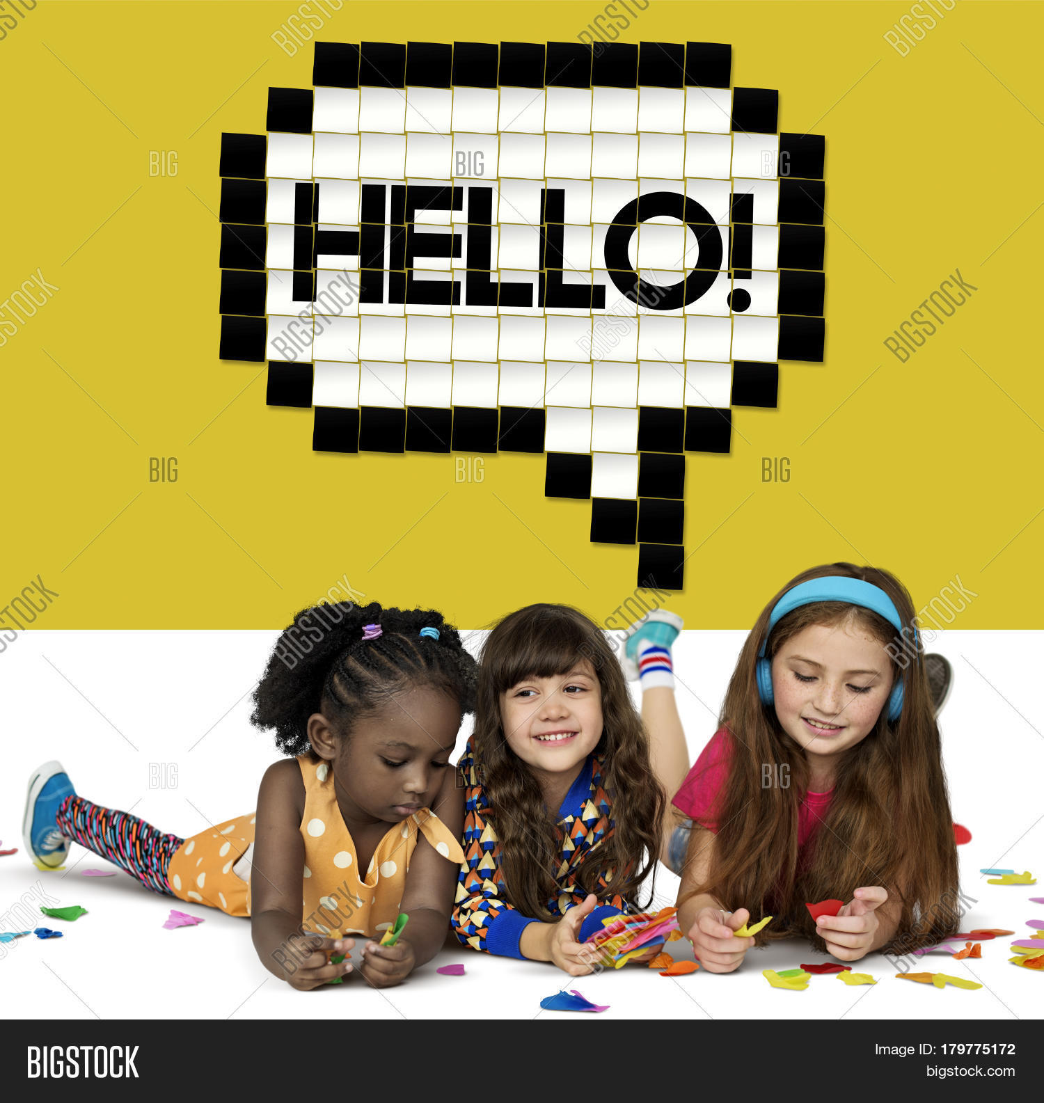 Kids Say Hello Hi Image & Photo (Free Trial) | Bigstock