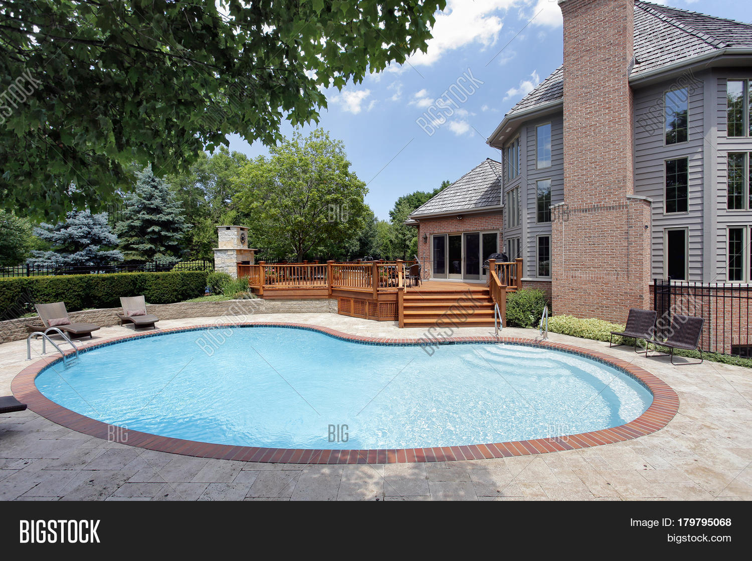 Swimming Pool Back Image & Photo (Free Trial) | Bigstock