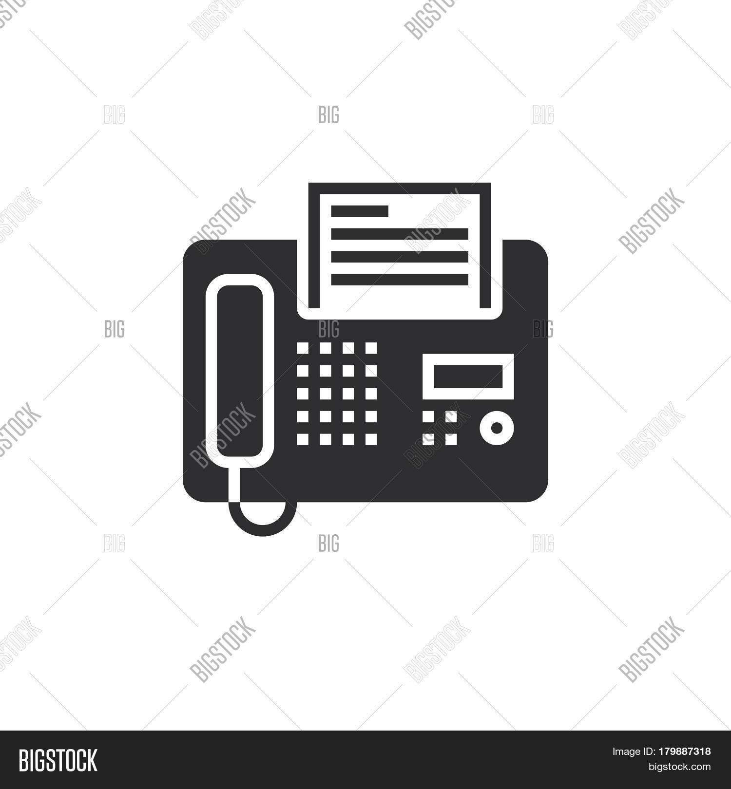 Fax Icon Vector Vector & Photo (Free Trial) | Bigstock