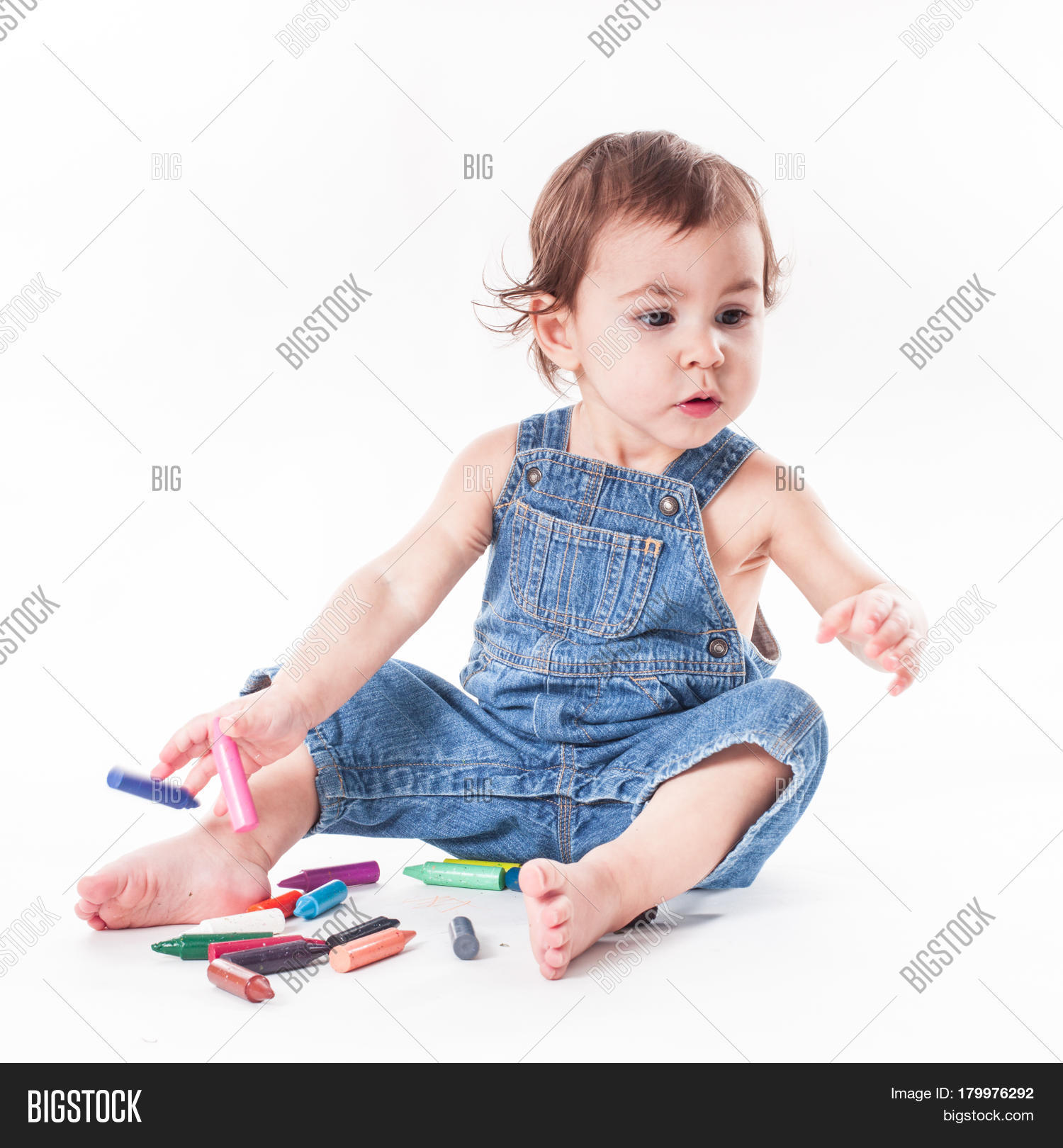 Baby Girl Writting Image & Photo (Free Trial) | Bigstock