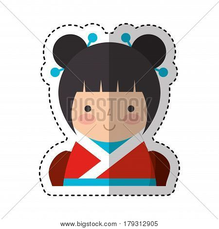 Cute Japanese Doll Vector & Photo (Free Trial) | Bigstock