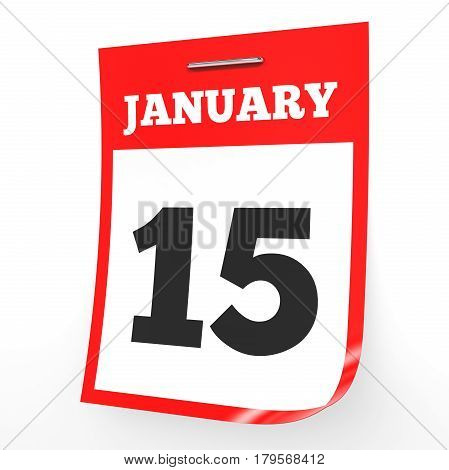 January 15. Calendar Image & Photo (Free Trial) | Bigstock