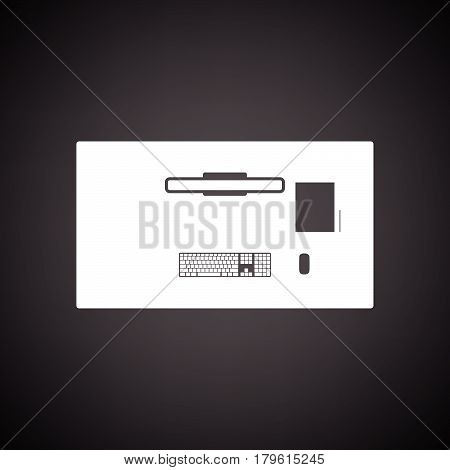 Office Table Top View Vector & Photo (Free Trial) | Bigstock