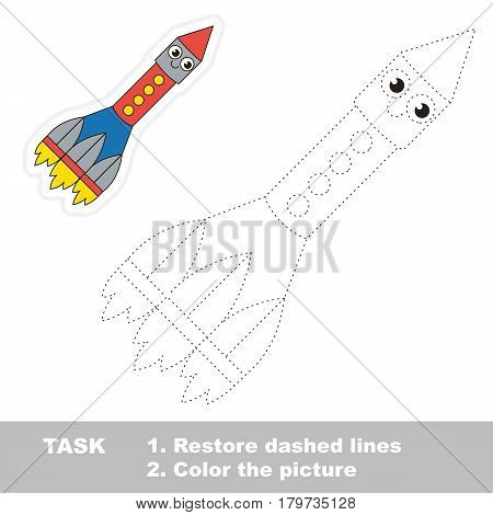Funny Cute Rocket. Vector & Photo (Free Trial) | Bigstock