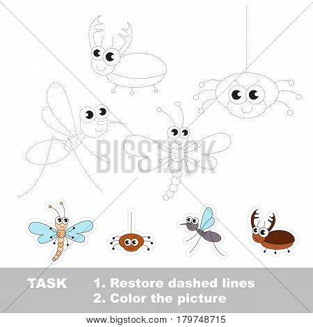 Tracing Dragonfly Vector & Photo (Free Trial) | Bigstock