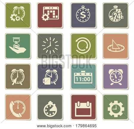 Time Vector Icons Vector & Photo (Free Trial) | Bigstock